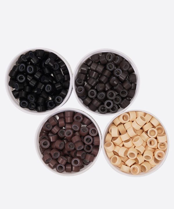 Micro Rings | Silicone Lined Aluminum Link Beads | Bono Hair