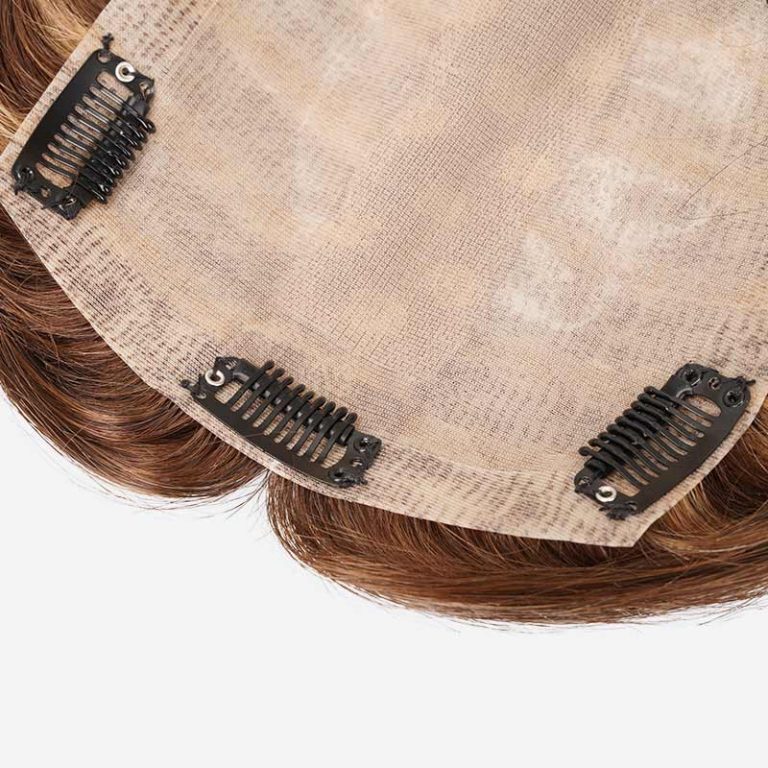 Human Hair Silk Top Topper | Highlighted Hair Topper | Bono Hair